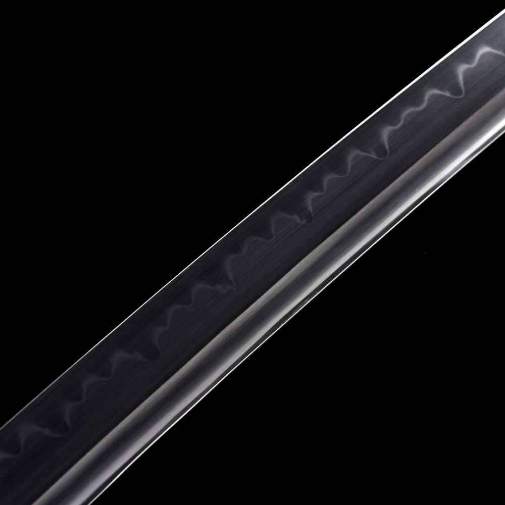 Japanese Samurai Odachi Nodachi Sword - SHINOGI-ZUKURI Blade with Clay Tempered Hamon | HanBon Forge