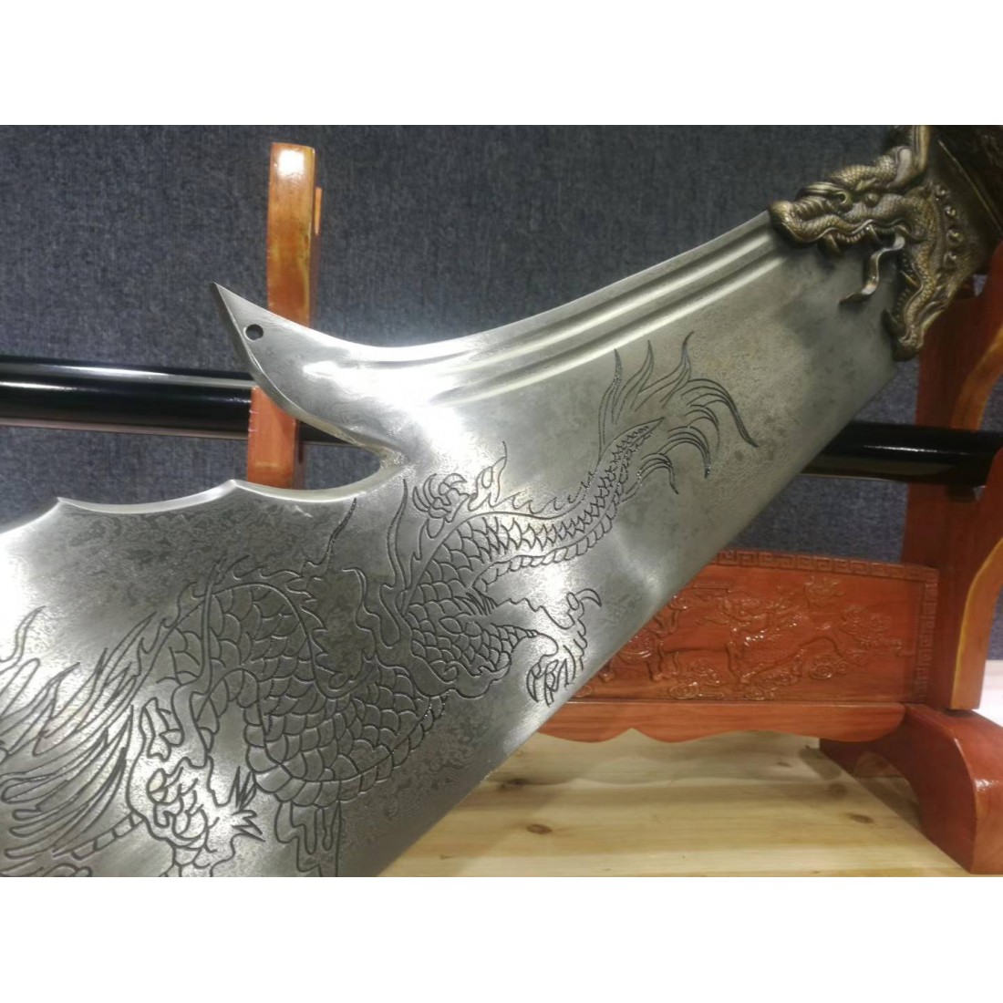Green Dragon Crescent Blade (Guan Dao) - Replica of Guan Yu's Sword ...