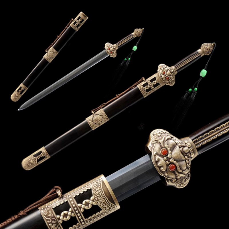 Chinese Sword Ming Dynasty Emperor YongLe's Jian Folded Steel Clay ...
