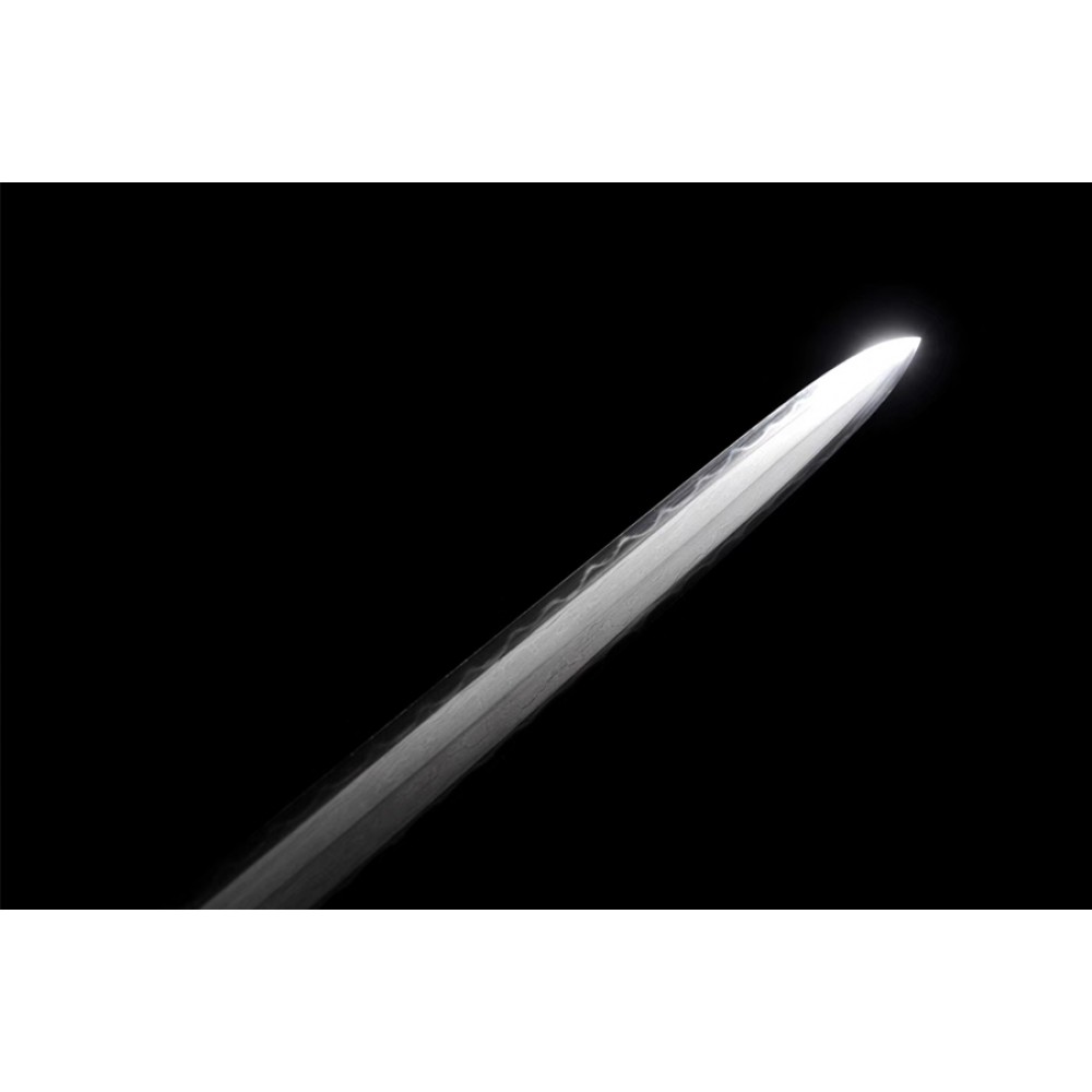 Dragon Phoenix Sword Antiqued Chinese Jian Brass Metal Guard 8-Side ...