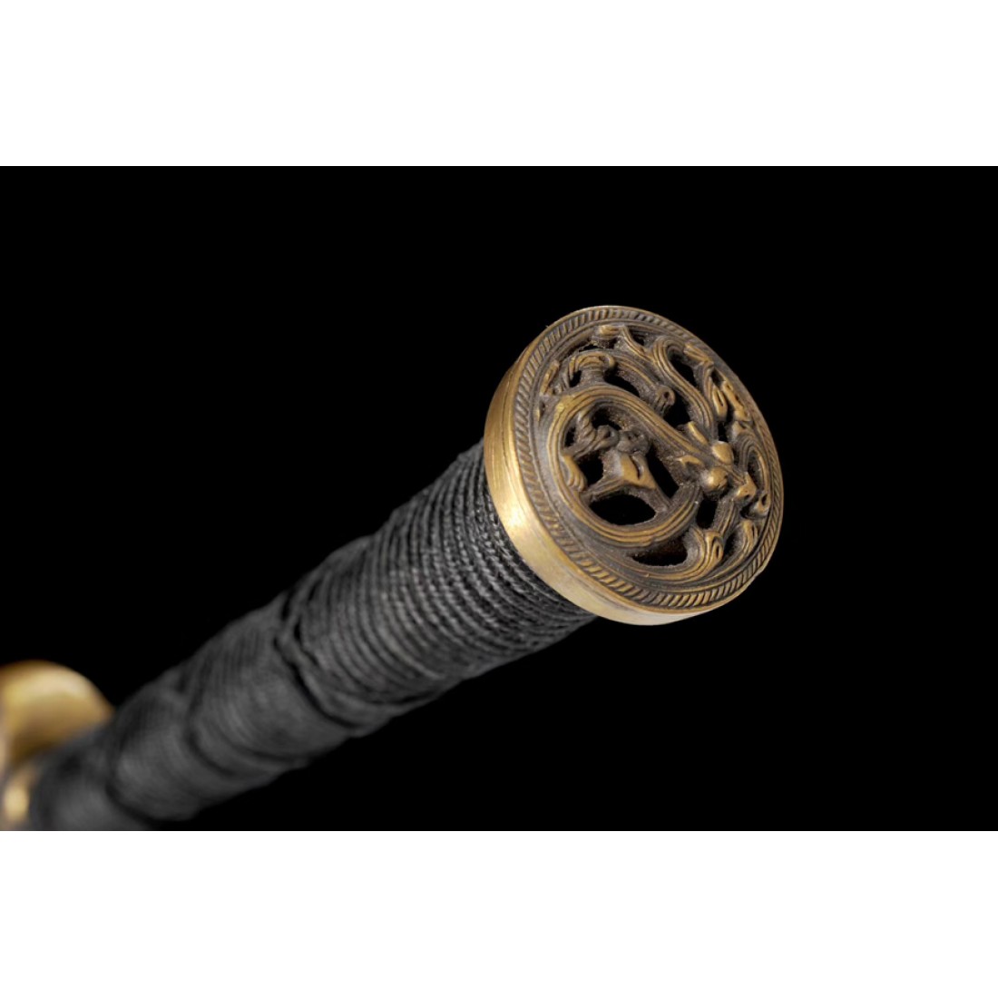 Han Wu Chinese Sword Jian Folded Steel Blade Handcrafted Pure Copper ...