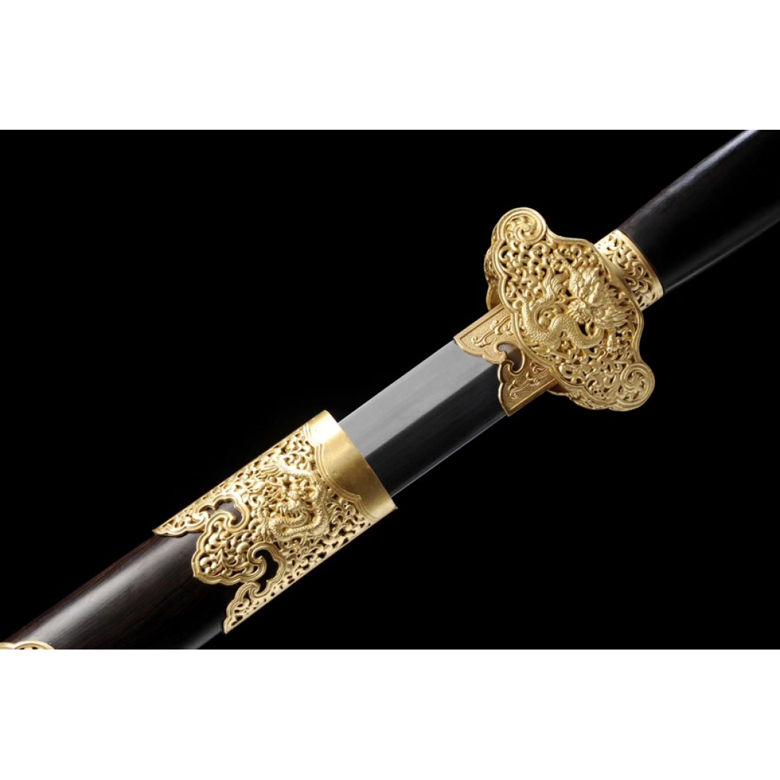 Chinese Dragon Jian Sword - Damascus Folded Steel | HanBon Forge