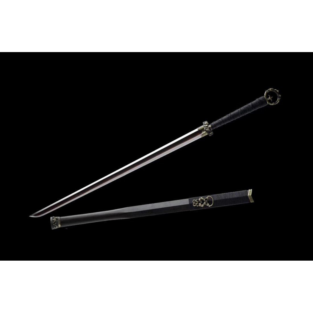 Huan Shou Dao Sword - Hand-Forged Folded Steel with Phoenix Fittings ...