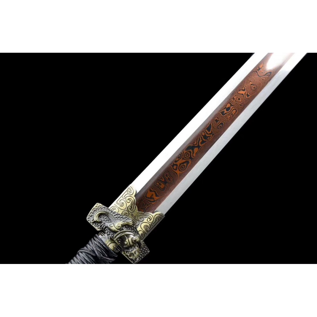 Huan Shou Dao Sword - Hand-Forged Folded Steel with Phoenix Fittings ...