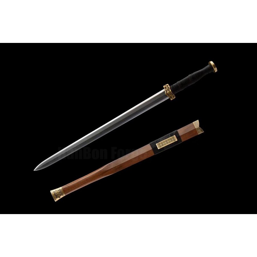 Chinese Goujian Sword 8 Sided Folded Steel Double Edged Blade Hand ...