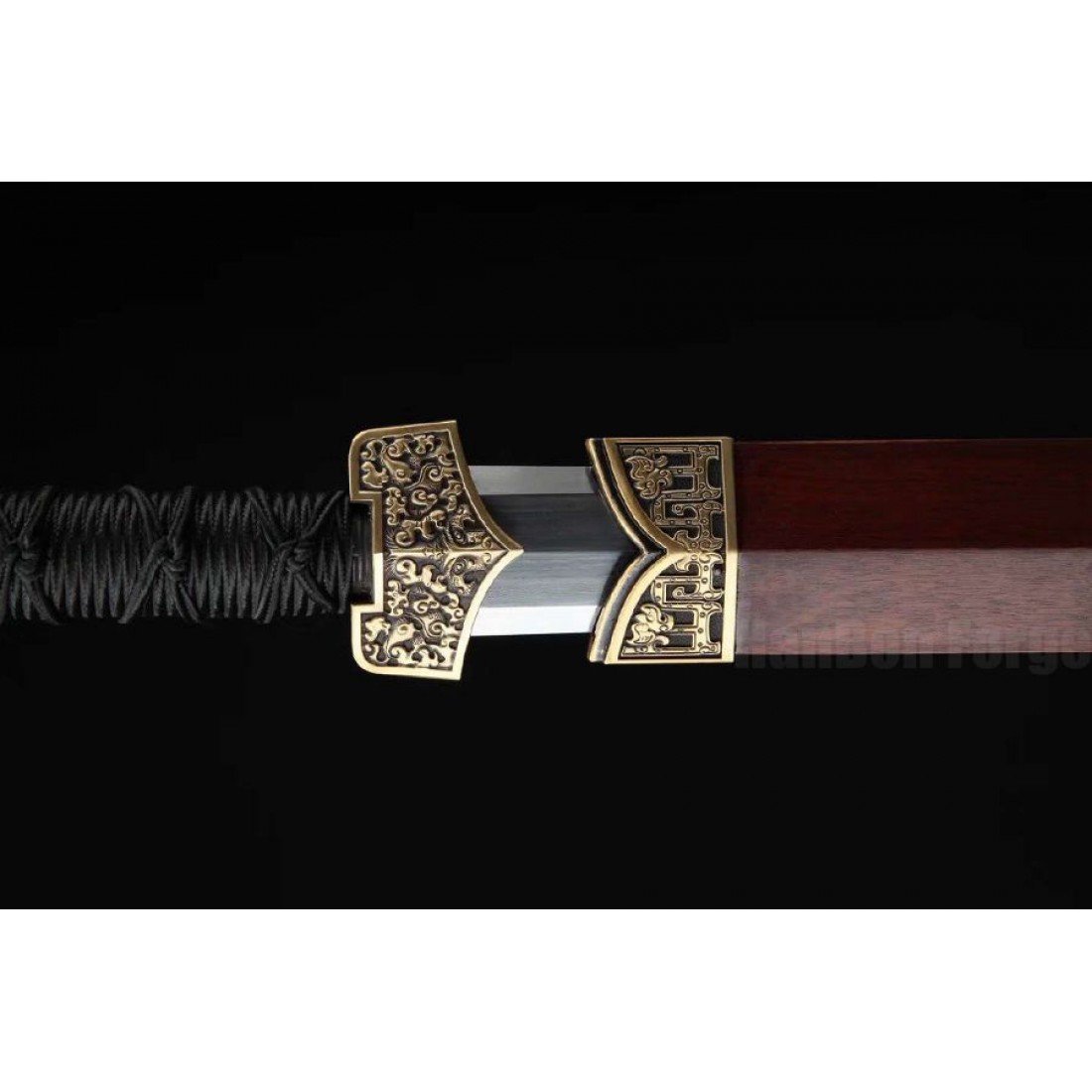 Xuanwu Han Jian Sword - Folded Steel with Brass Xuanwu Fittings ...