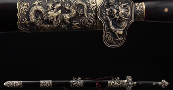 Dragon Jian Sword - Eight-Sided Damascus Steel Blade | HanBon Forge