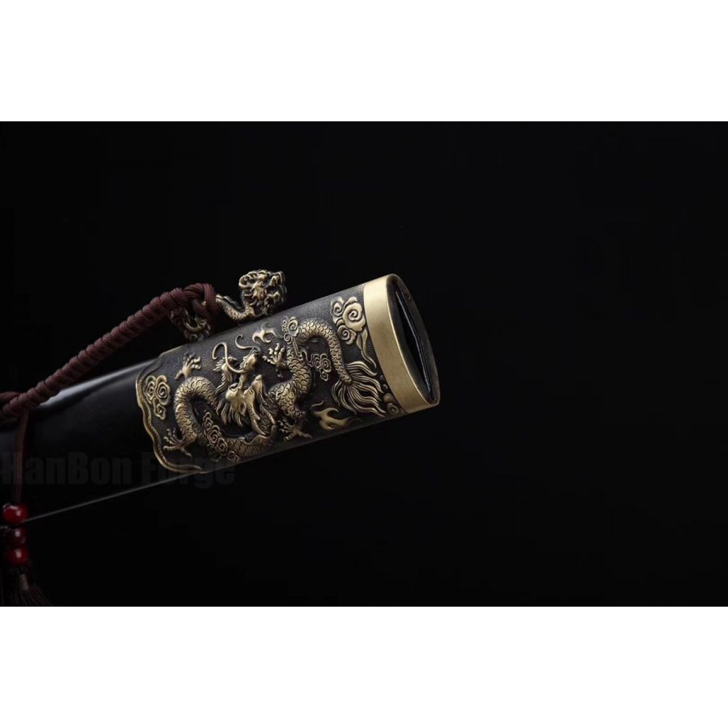 Dragon Jian Sword - Eight-Sided Damascus Steel Blade | HanBon Forge