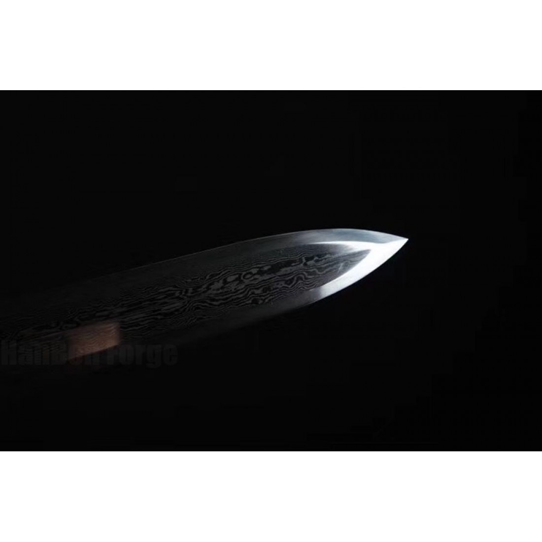 Dragon Jian Sword - Eight-Sided Damascus Steel Blade | HanBon Forge