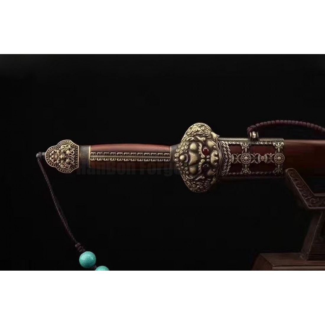 Yongle Jian Sword Replica - Clay Tempered Damascus Steel Blade | HanBon ...