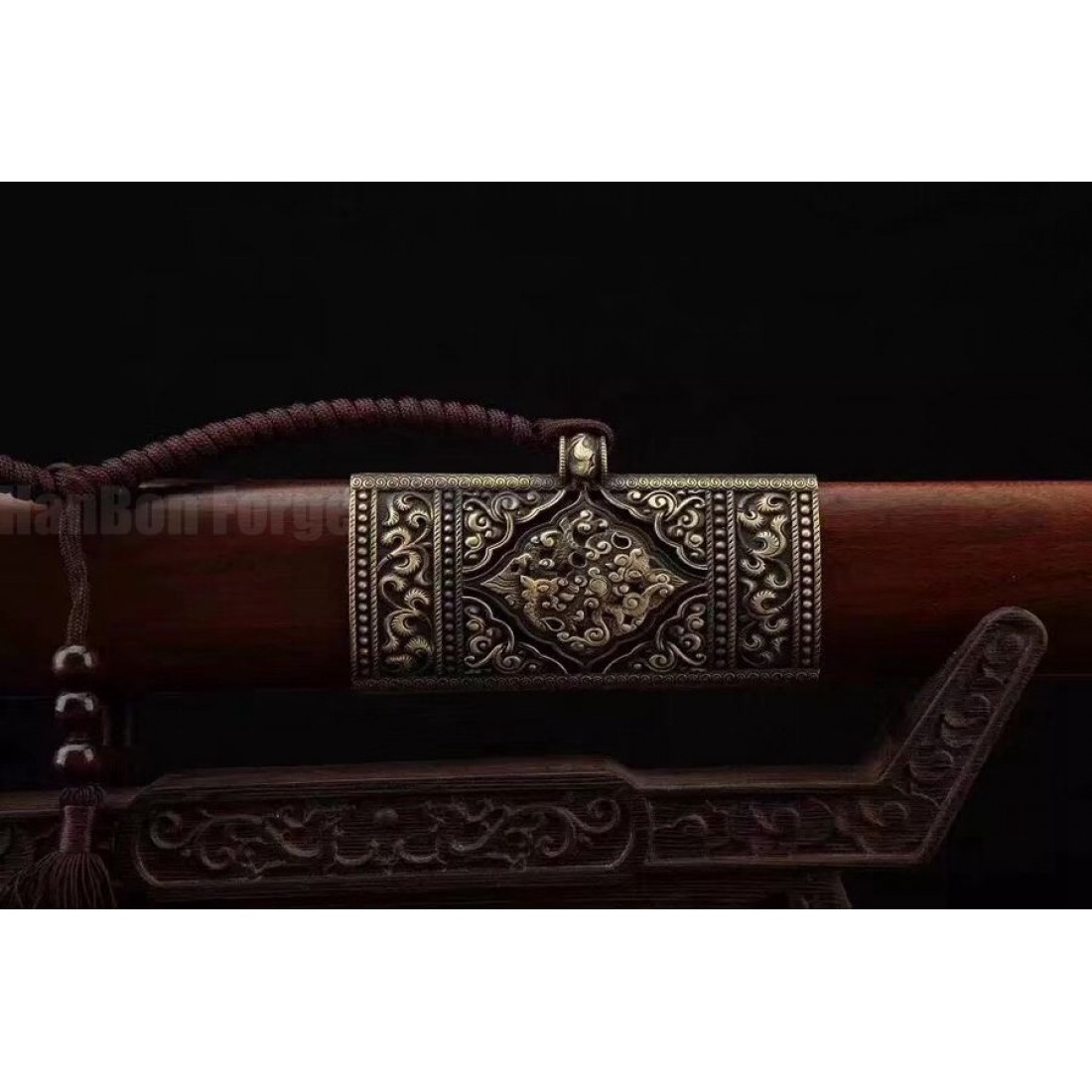 Yongle Jian Sword Replica - Clay Tempered Damascus Steel Blade | HanBon ...