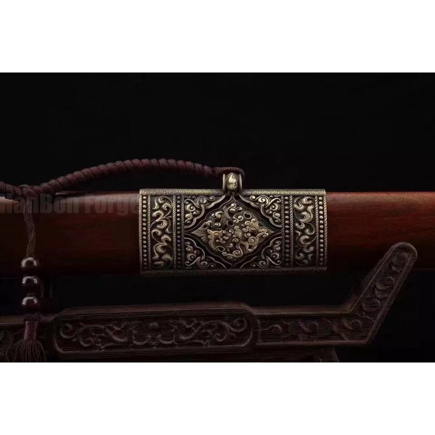 Yongle Jian Sword Replica - Clay Tempered Damascus Steel Blade | HanBon ...