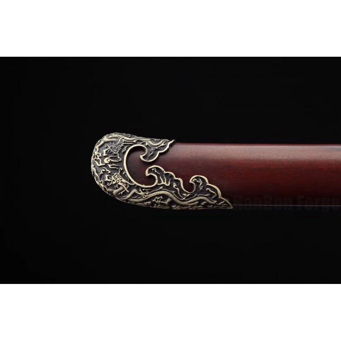 Spiritual Dragon Dao Sword - Damascus Steel, Hazuya Polish Blade ...