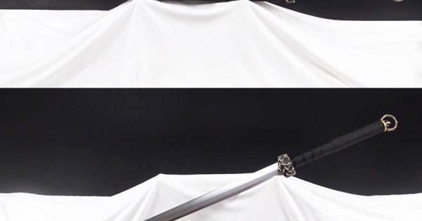 Huan Shou Han Jian Sword Chinese God Beast Theme Folded Steel Blade