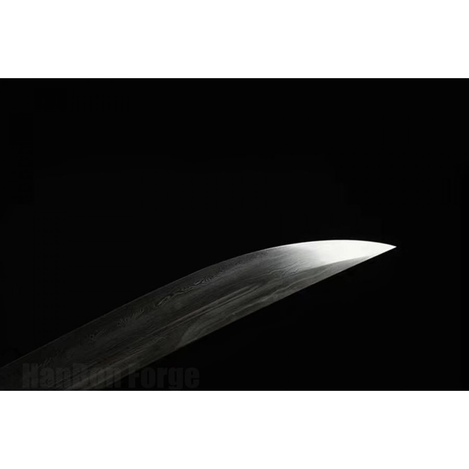 Chinese Qi Jia Dao Sword – Hand-Forged Damascus Steel Sabre with Dual Bo-Hi