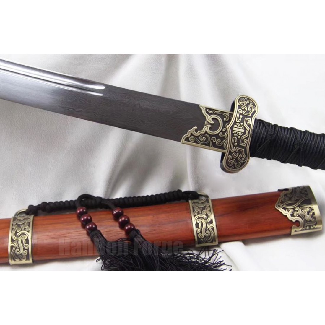 Dadao Broadsword - Damascus Steel War Saber | HanBon Forge