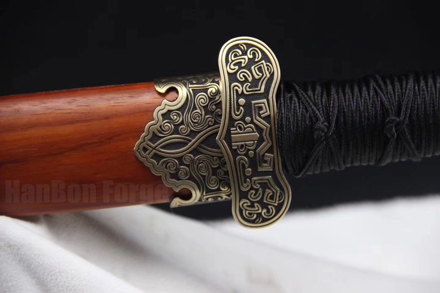 Chinese Sword Dadao Broadsword War Saber Damascus Single Edged Blade ...