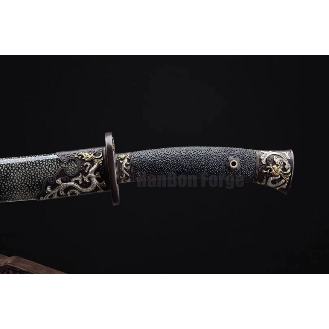 Chinese Dao Sword Chinese Sabre Folded Steel Hazuya Polish Blade ...