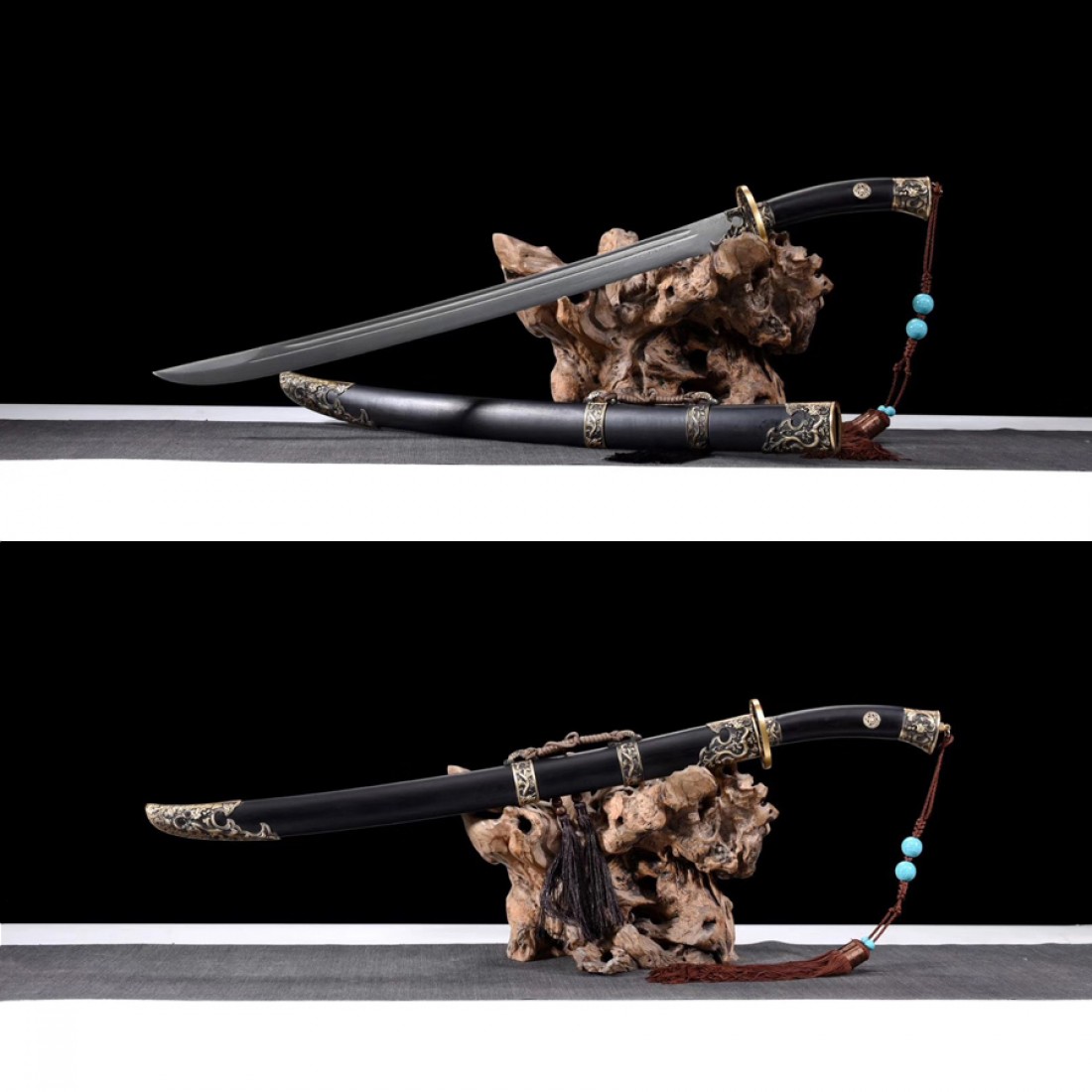 Qianlong Dragon Dao Sabre – Hand-Forged 8192-Layer Folded Steel Sword ...