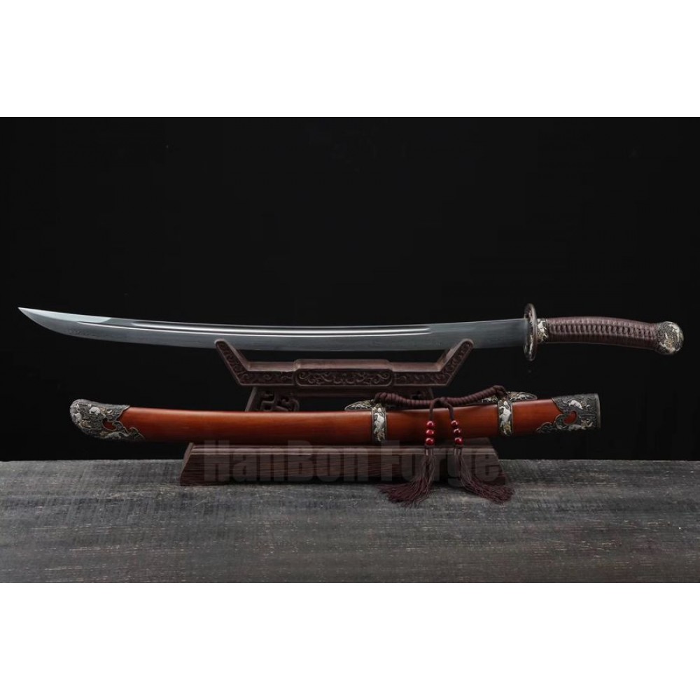 Kylin Dao Sword Chinese Sabre Tricolor Copper Fittings Folded Steel ...