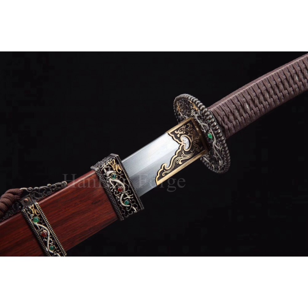 Handmade Chinese Dragon Dao Saber Sword - Qing Yue | HanBon Forge