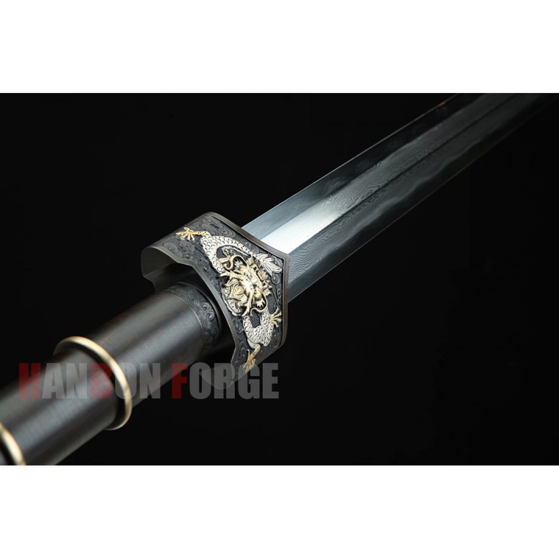 Chinese Dragon Han Dynasty Yuewang Jian Pattern Steel Clay Tempered ...