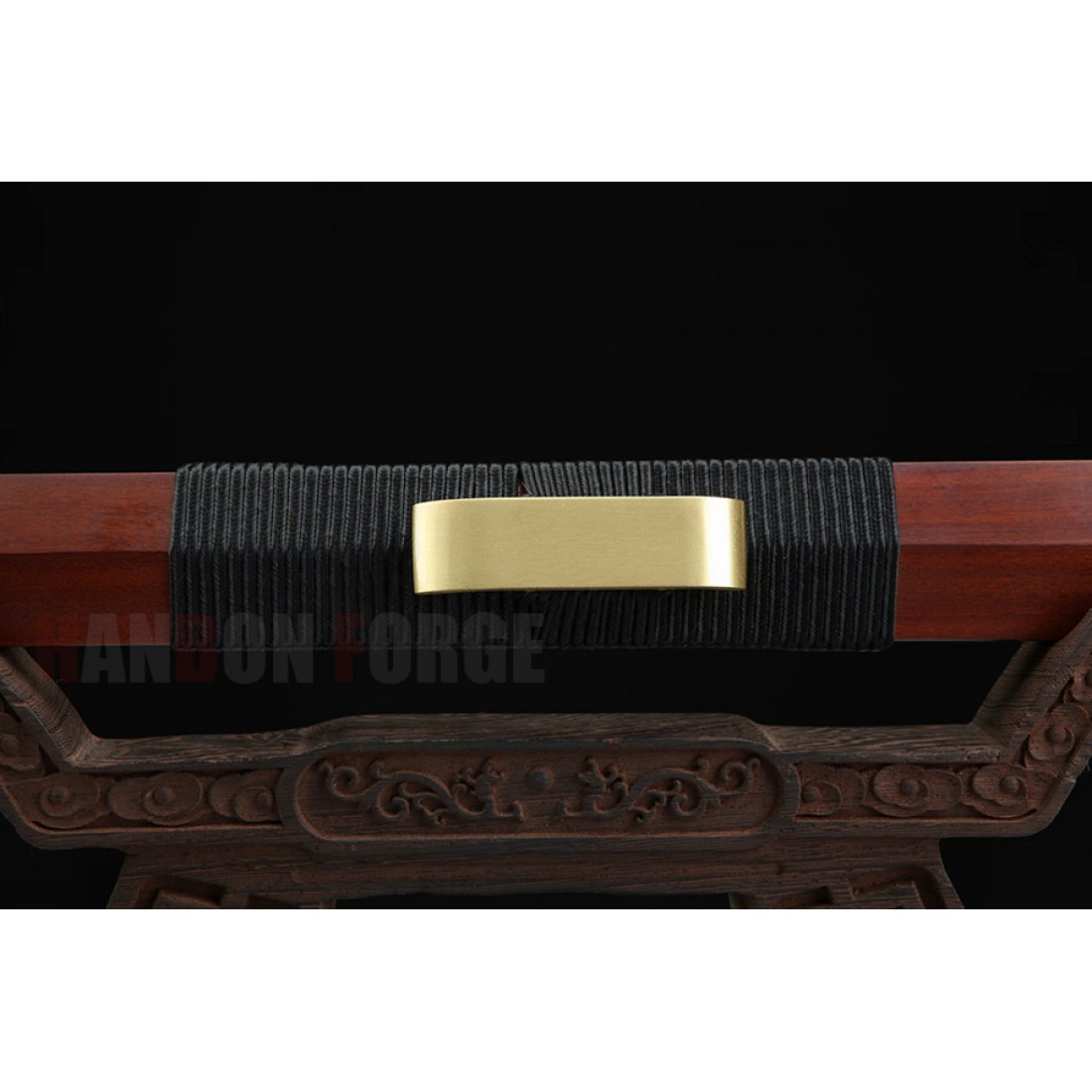 Han Dynasty Jian Chinese Sword Feather Pattern Steel Eight Sides Blade