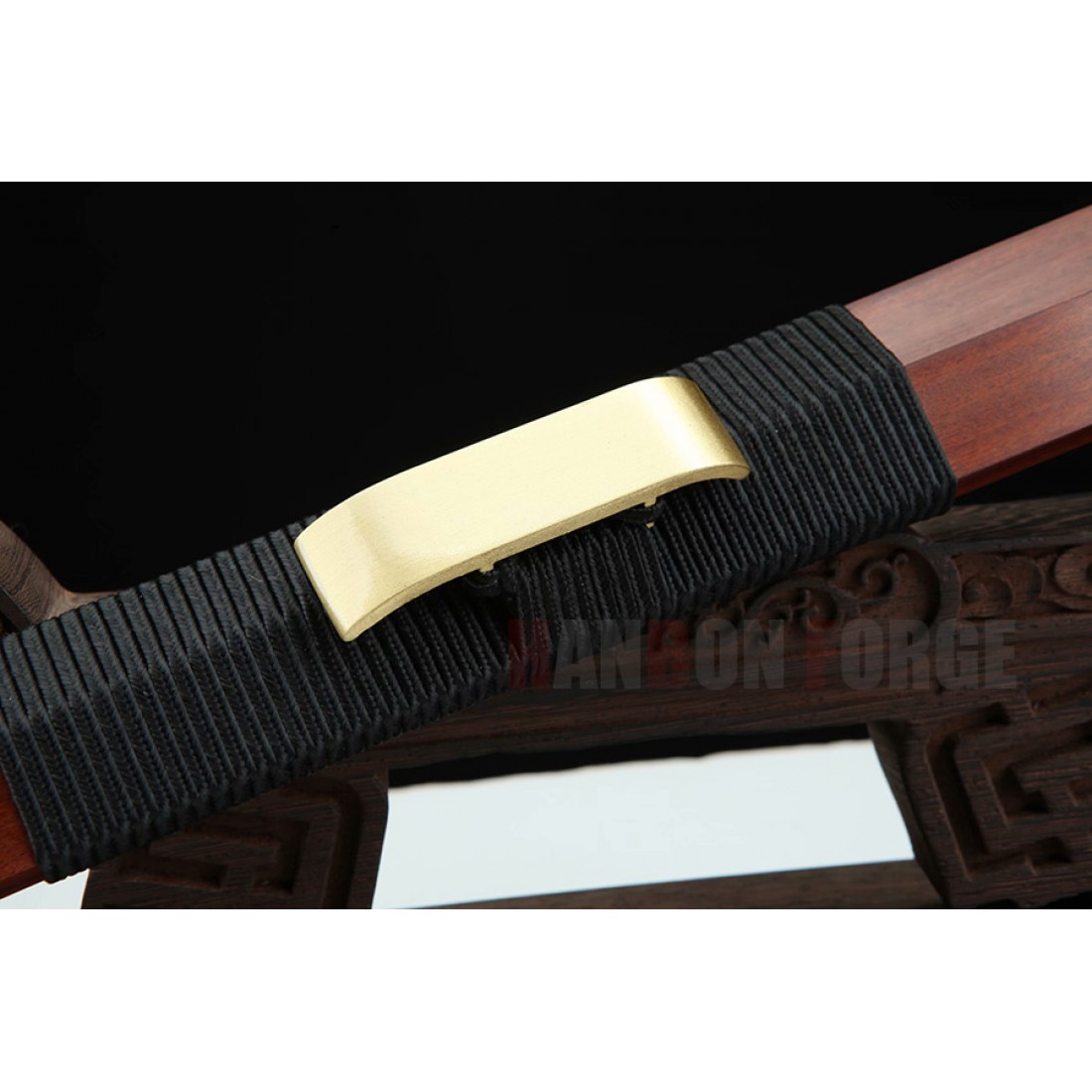 Han Dynasty Jian Chinese Sword Feather Pattern Steel Eight Sides Blade