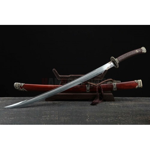 Chinese Dao Sword - Hand-Forged Pattern Steel | HanBon Forge