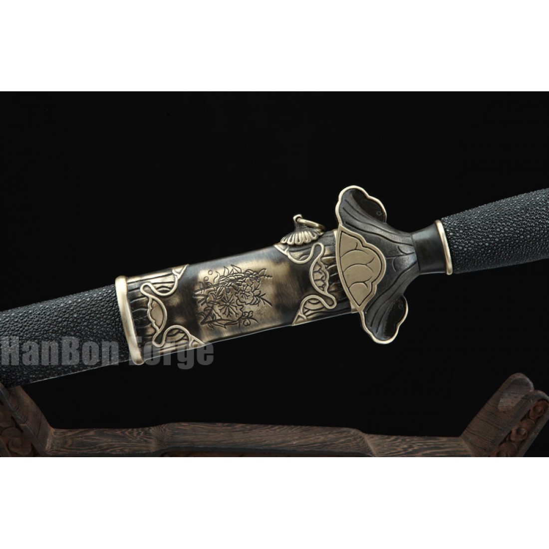 Chinese Jian Sword Song Dynasty Folded Pattern Steel Blade Clay ...