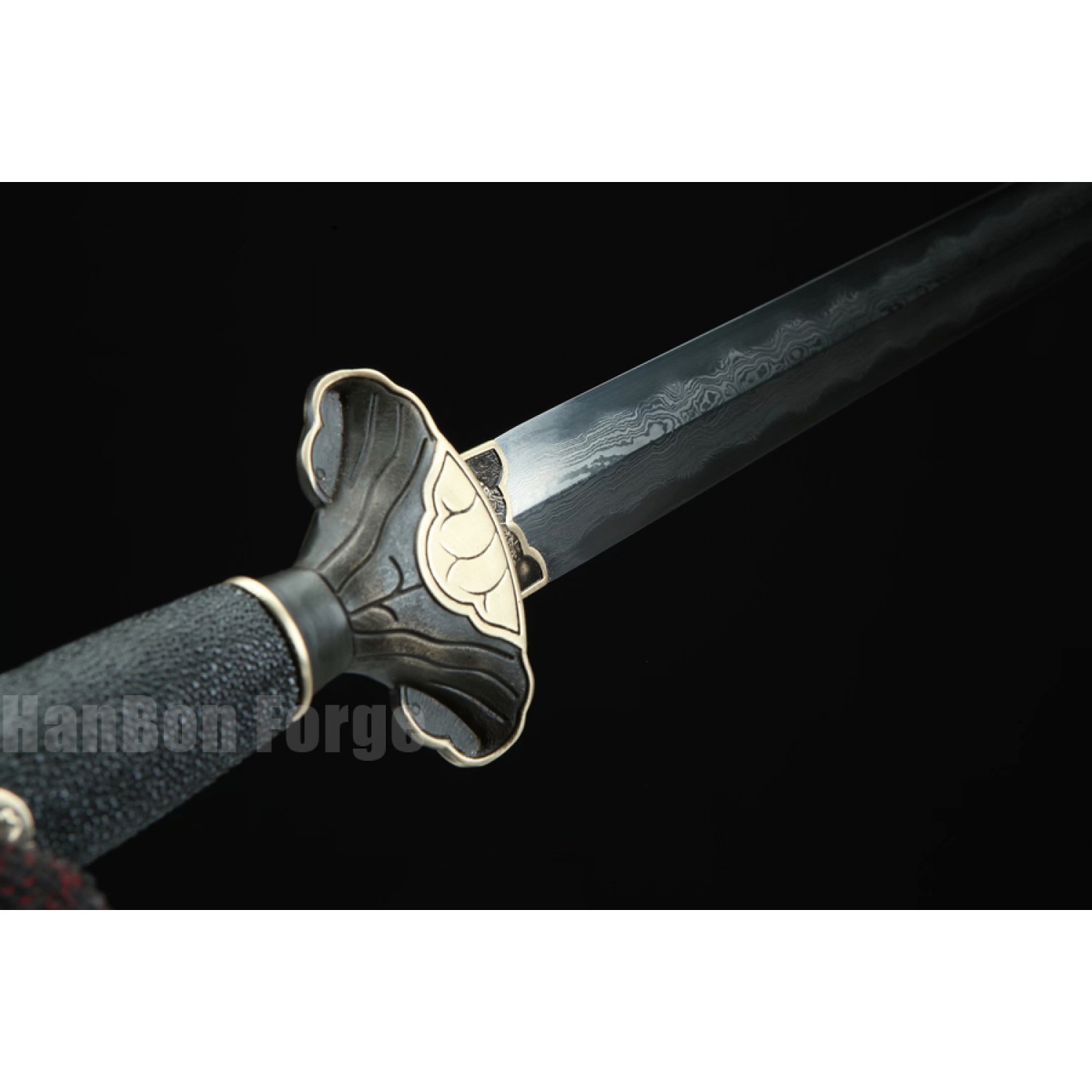 Chinese Jian Sword Song Dynasty Folded Pattern Steel Blade Clay ...