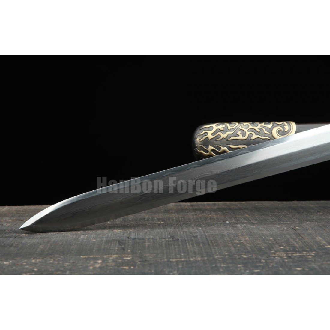 Chinese Sword Huolong Jian Dragon Sword Handmade Pattern Steel Clay ...