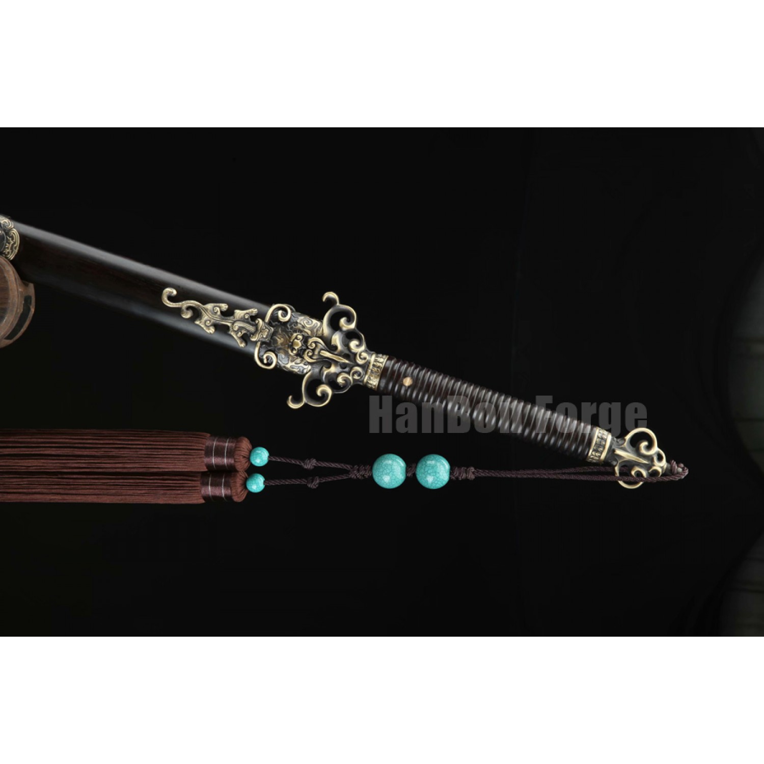 Chinese Sword Huolong Jian Dragon Sword Handmade Pattern Steel Clay ...
