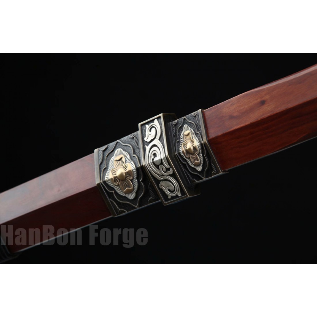 Chinese Sword Qin Dynasty Jian Hand Forged Pattern Steel Blade Copper ...