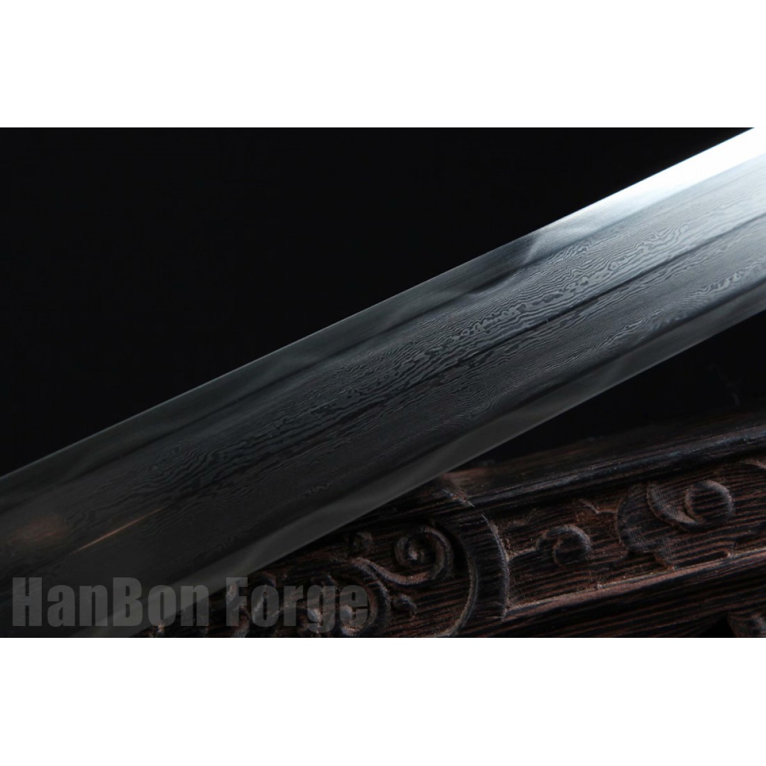 Chinese Sword Qin Dynasty Jian Hand Forged Pattern Steel Blade Copper ...