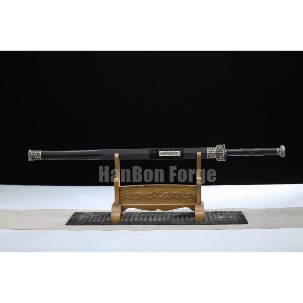 Chinese Sword Han Dynasty Jian Hand Forged Pattern Steel Eight Sides ...