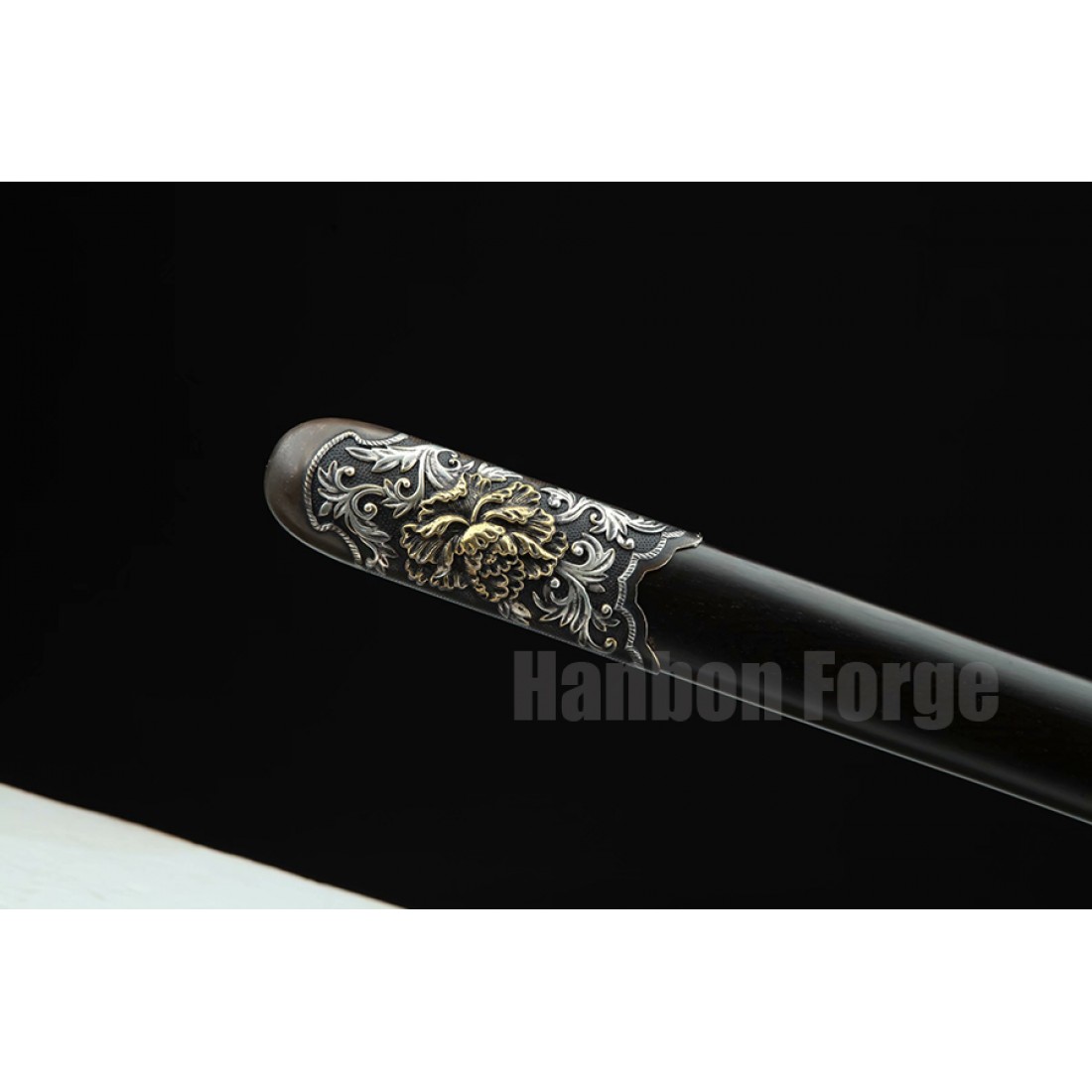 Chinese Sword Mudan Jian Hand Forged Folded Pattern Steel Clay Tempered ...