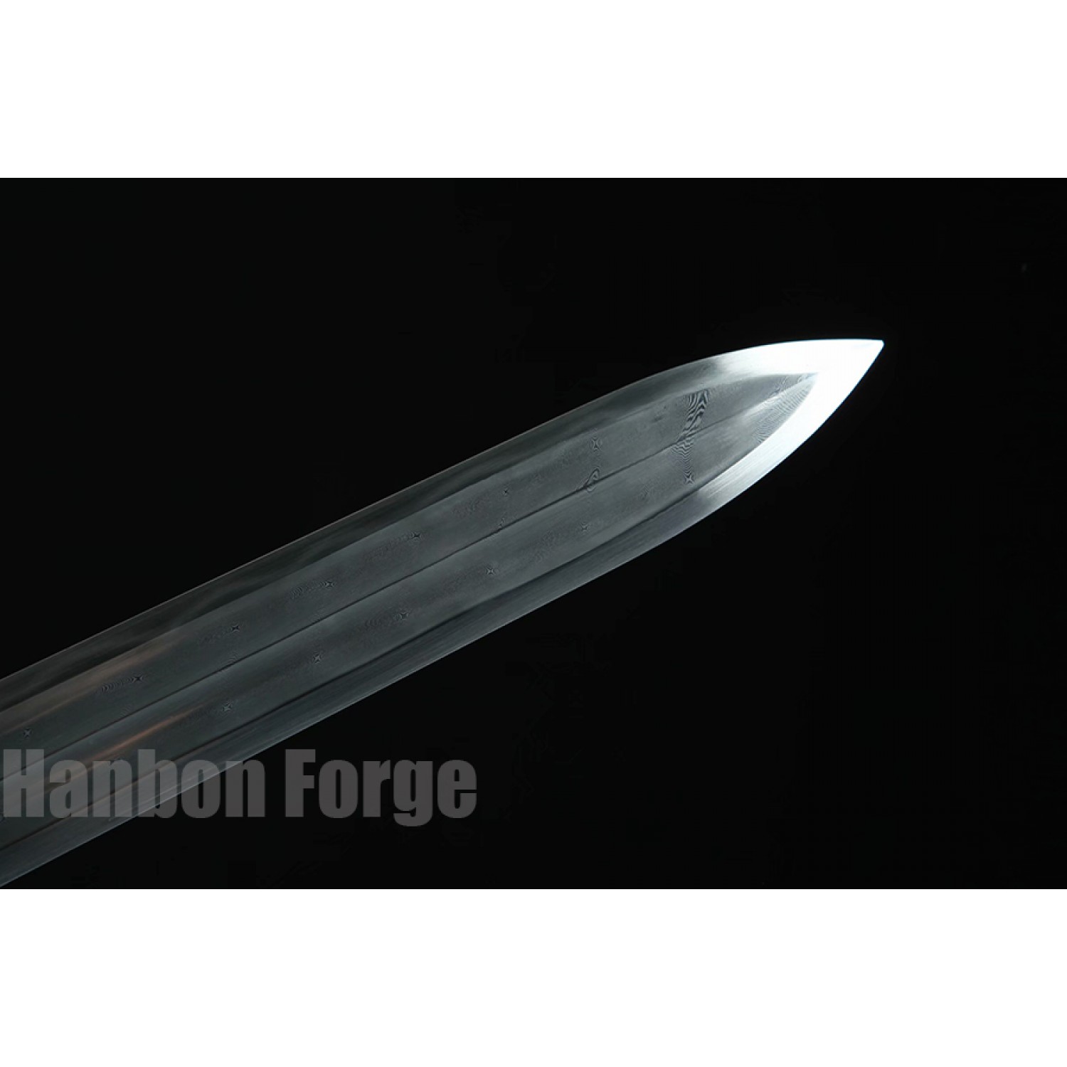 Chinese Sword Mudan Jian Hand Forged Folded Pattern Steel Clay Tempered ...