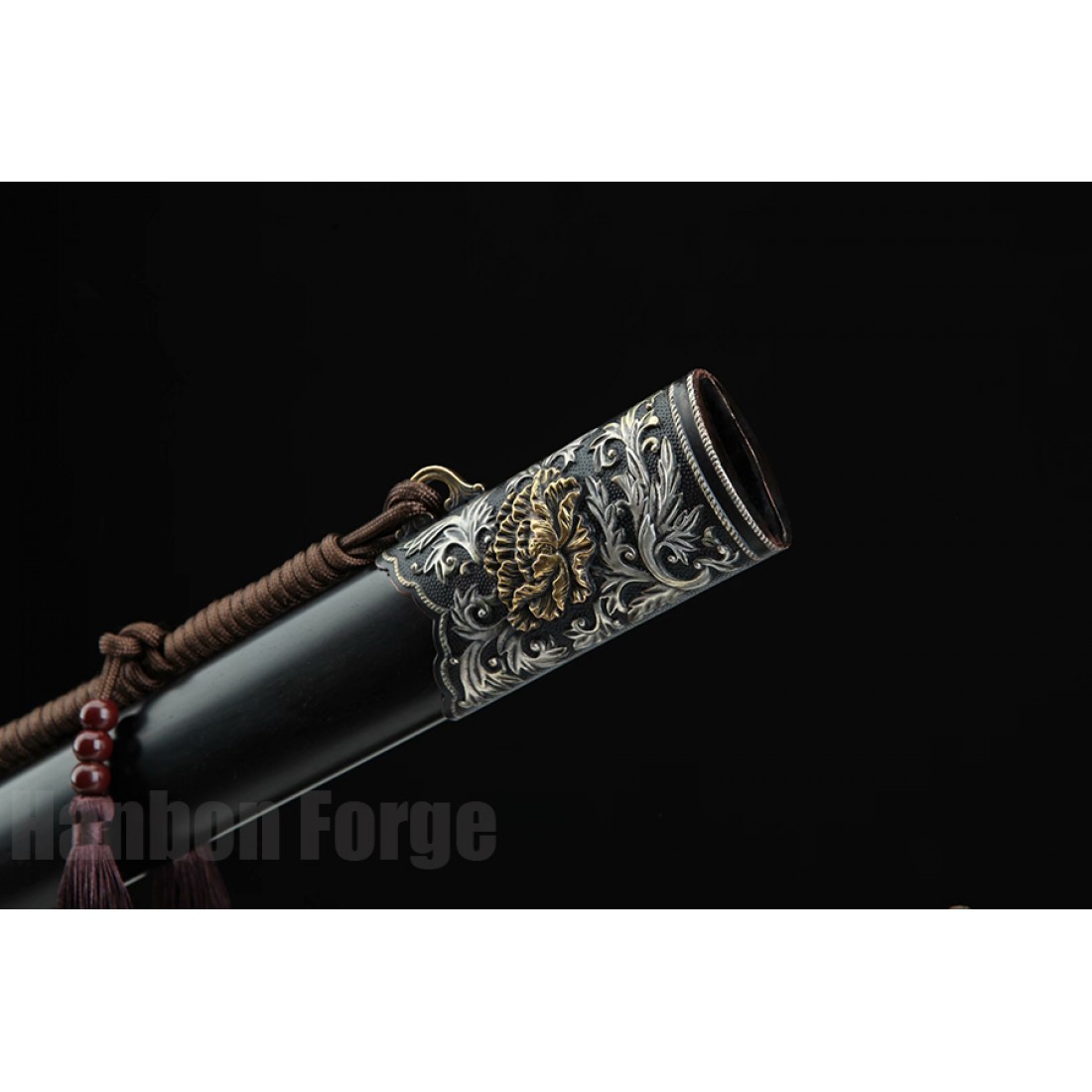 Chinese Sword Mudan Jian Hand Forged Folded Pattern Steel Clay Tempered ...