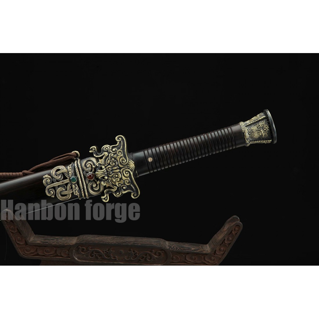 Chinese Jian Sword Hand Forged Clay Tempered Pattern Steel Traditional ...