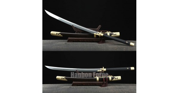 Chinese Dao Sword Hand Forged Folded Pattern Steel Full Tang Blade ...