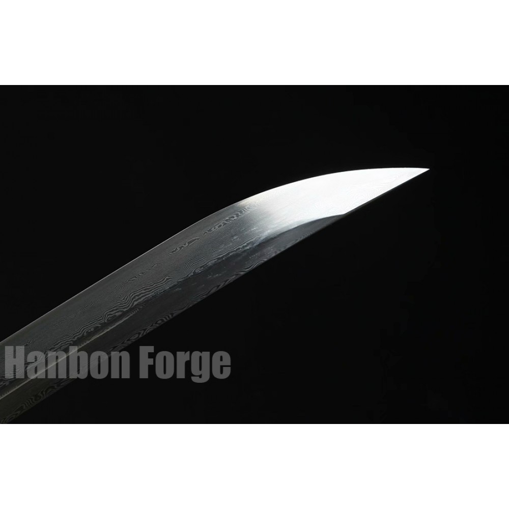 Chinese Dao Sword - Hand-Forged Pattern Steel | HanBon Forge