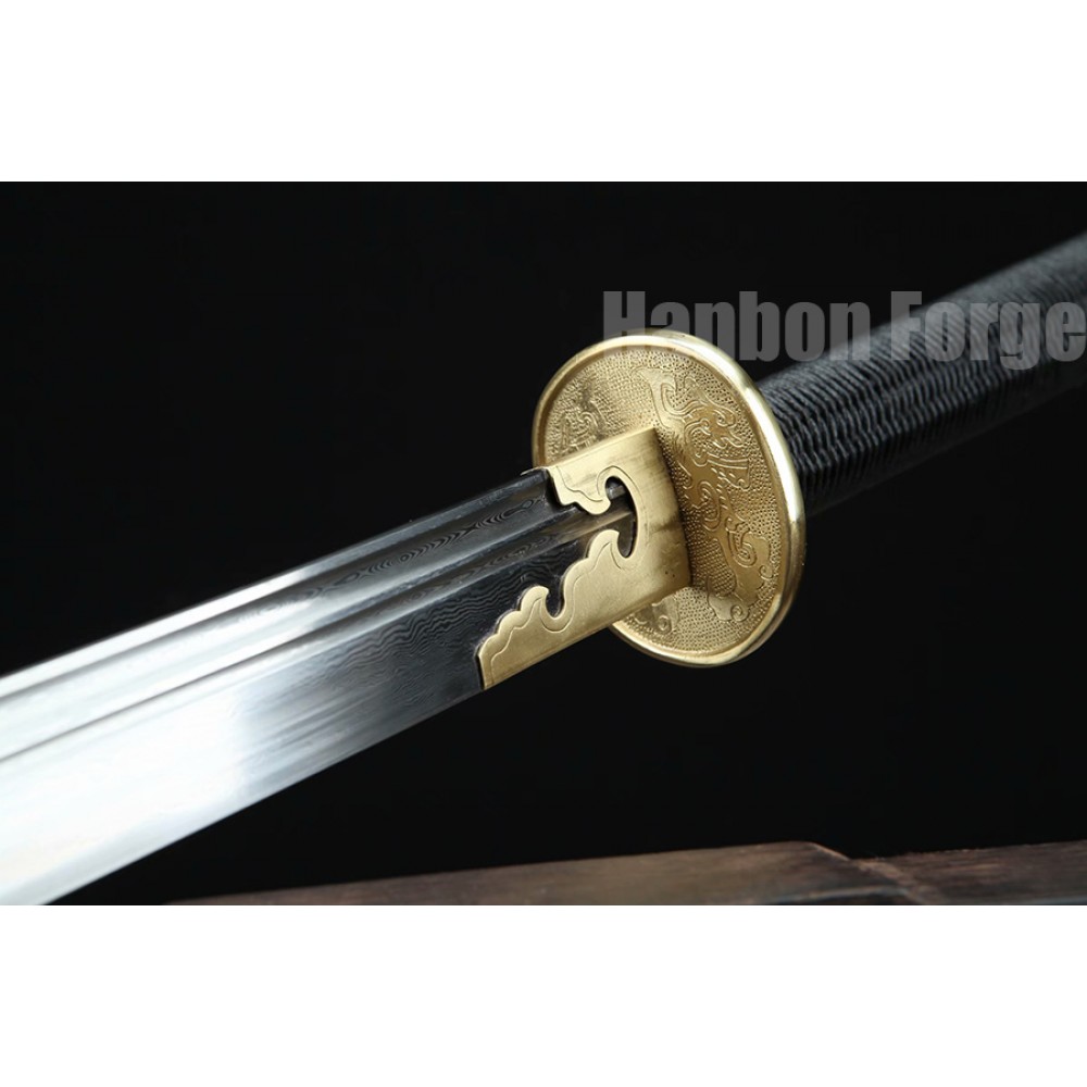 Chinese Dao Sword - Hand-Forged Pattern Steel | HanBon Forge
