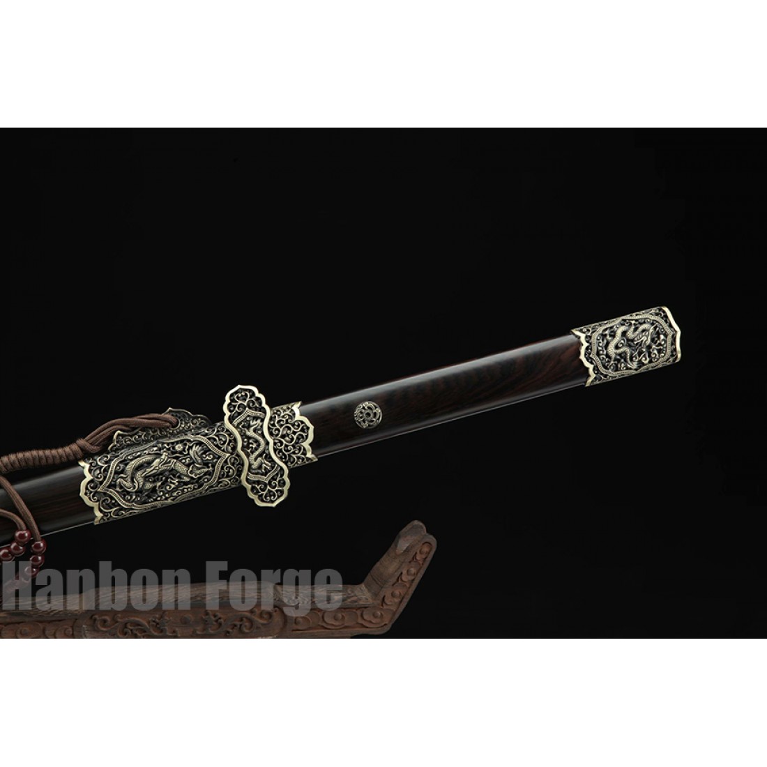 Chinese Tang Dao Sword Dragon Theme Fully Handmade Pattern Steel Real ...