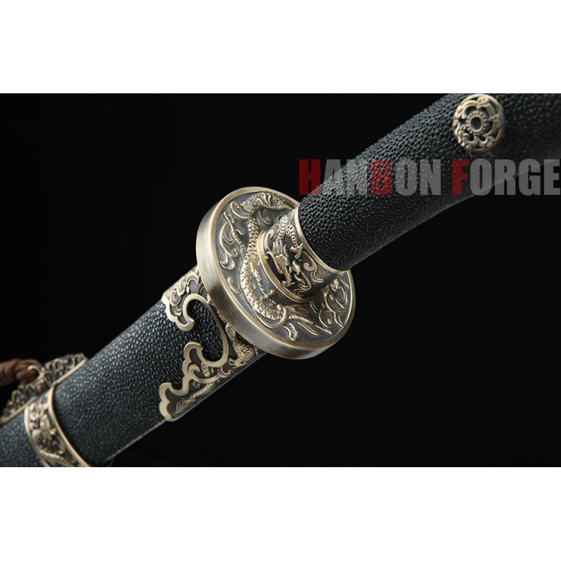 Chinese Dragon Qing Dao Sword - Clay Tempered Pattern Steel | HanBon Forge
