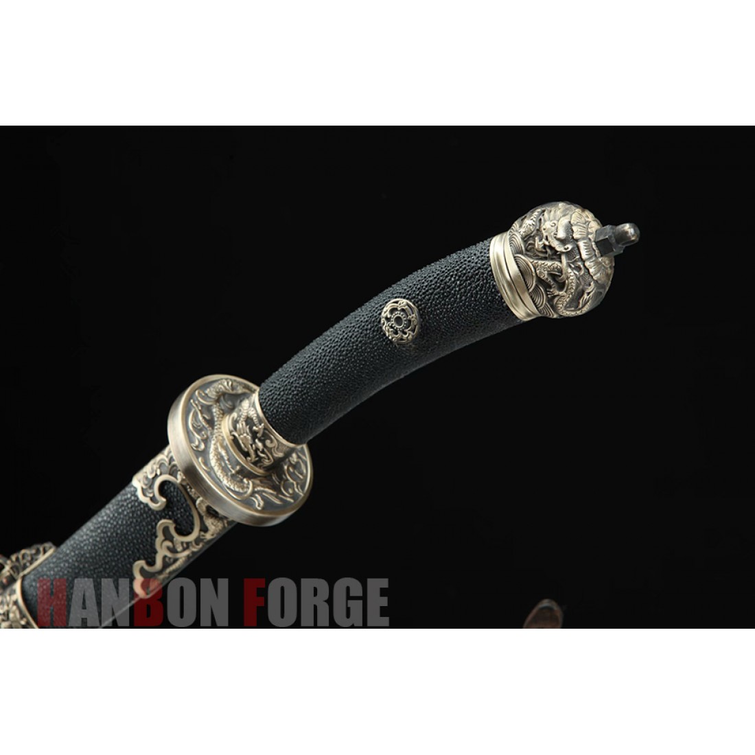Chinese Dragon Qing Dao Sword - Clay Tempered Pattern Steel | HanBon Forge