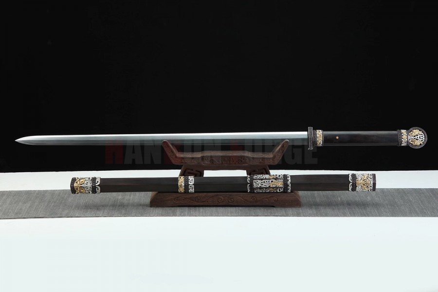 Chinese Han Dynasty General Jian Handmade Eight-sided 1095 Folded Steel ...