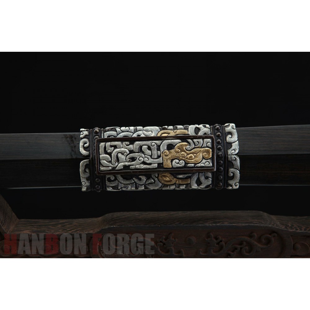 Chinese Han Dynasty General Jian Handmade Eight-sided 1095 Folded Steel ...