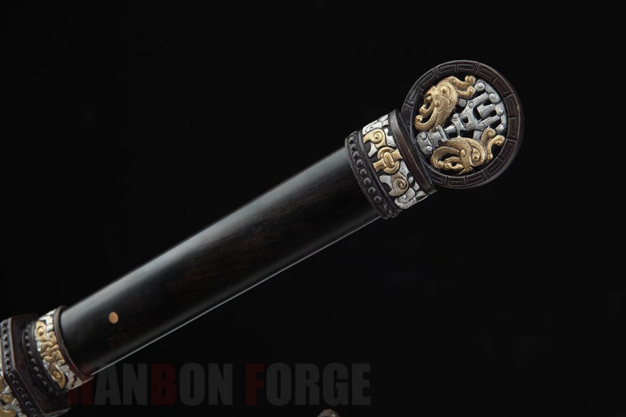 Chinese Han Dynasty General Jian Handmade Eight-sided 1095 Folded Steel ...
