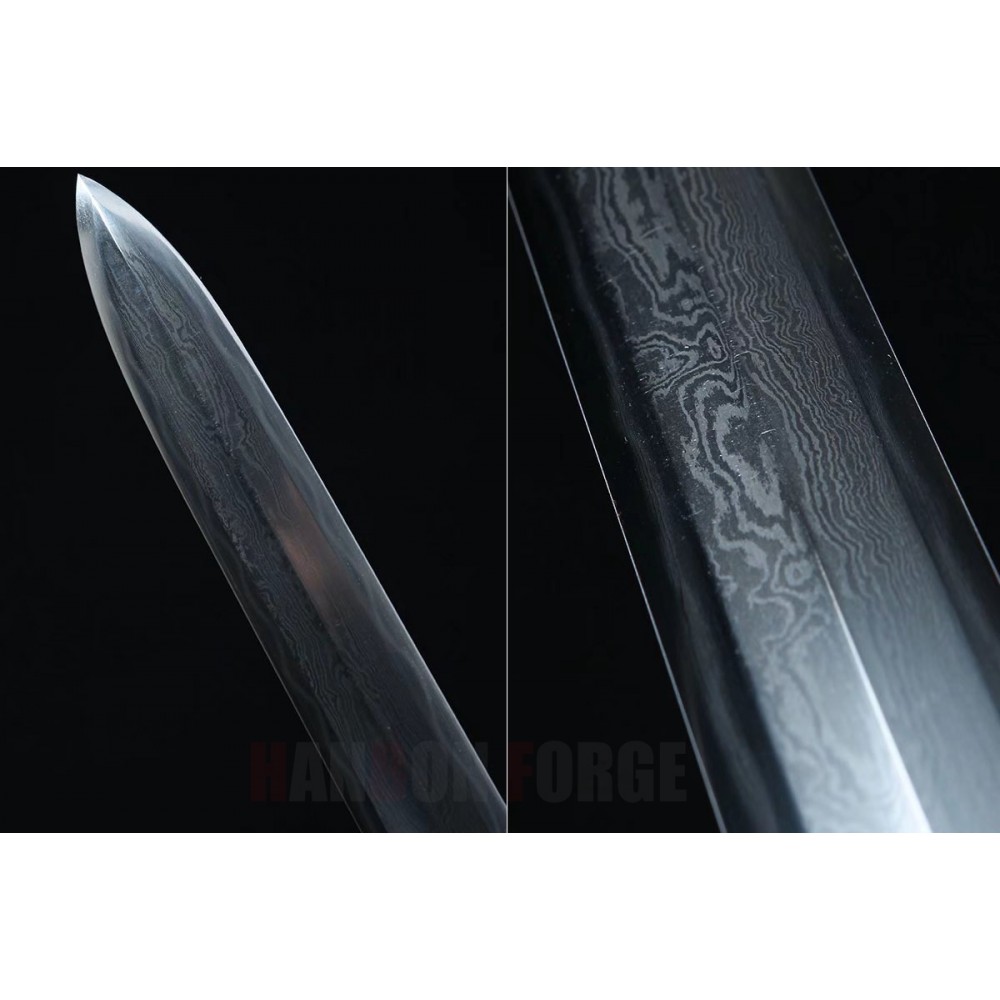 Chinese Kirin Auspicious Tang Jian Folded Steel With Clay Tempered ...